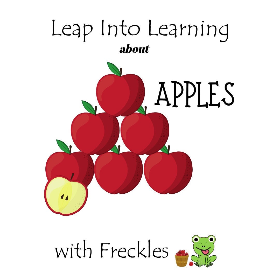Apples Themed Learning Packet - Etsy