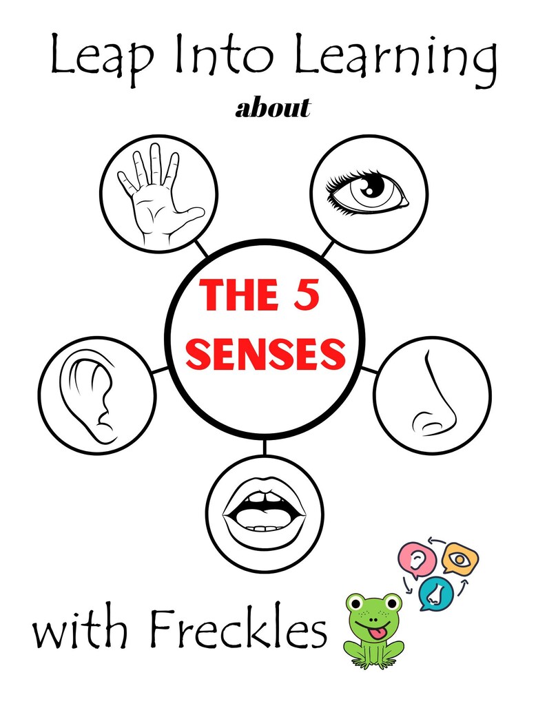 Five Senses Themed Learning Packet - Etsy