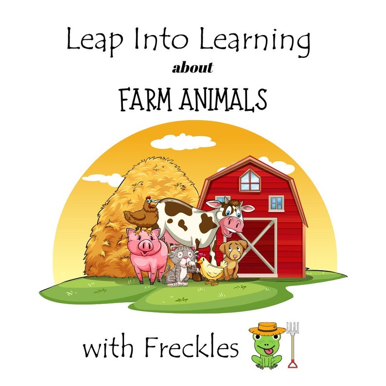 Farm Animals Themed Learning Packet - Etsy