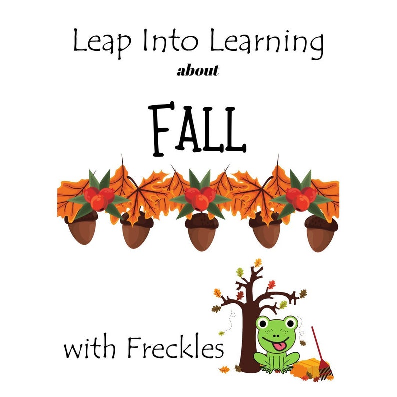 Fall Themed Learning Packet - Etsy