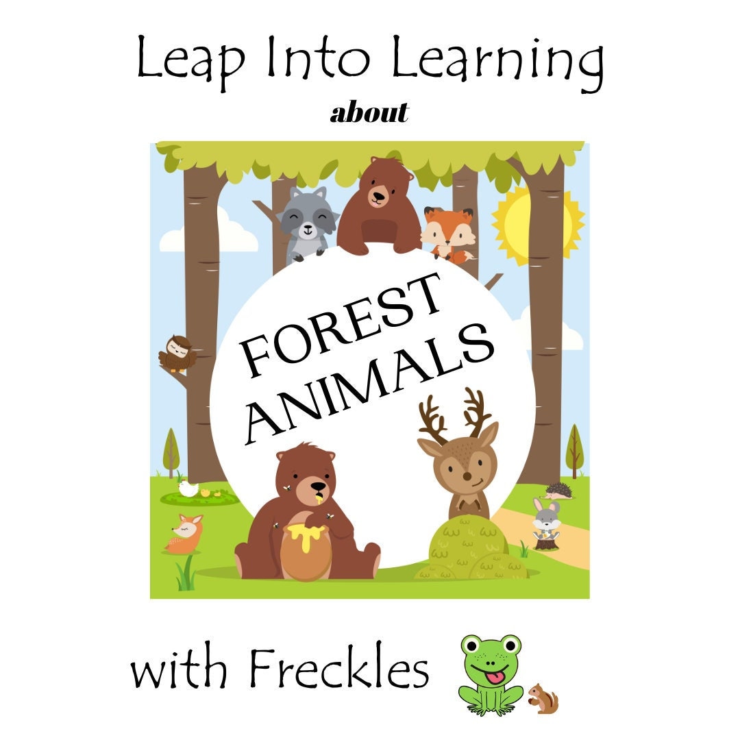 Forest Animals Themed Learning Packet - Etsy