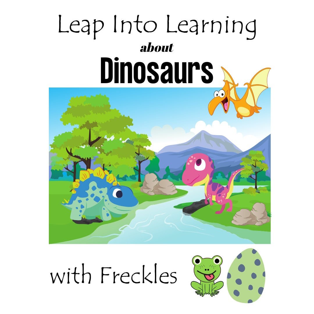 Dinosaur Themed Learning Packet - Etsy