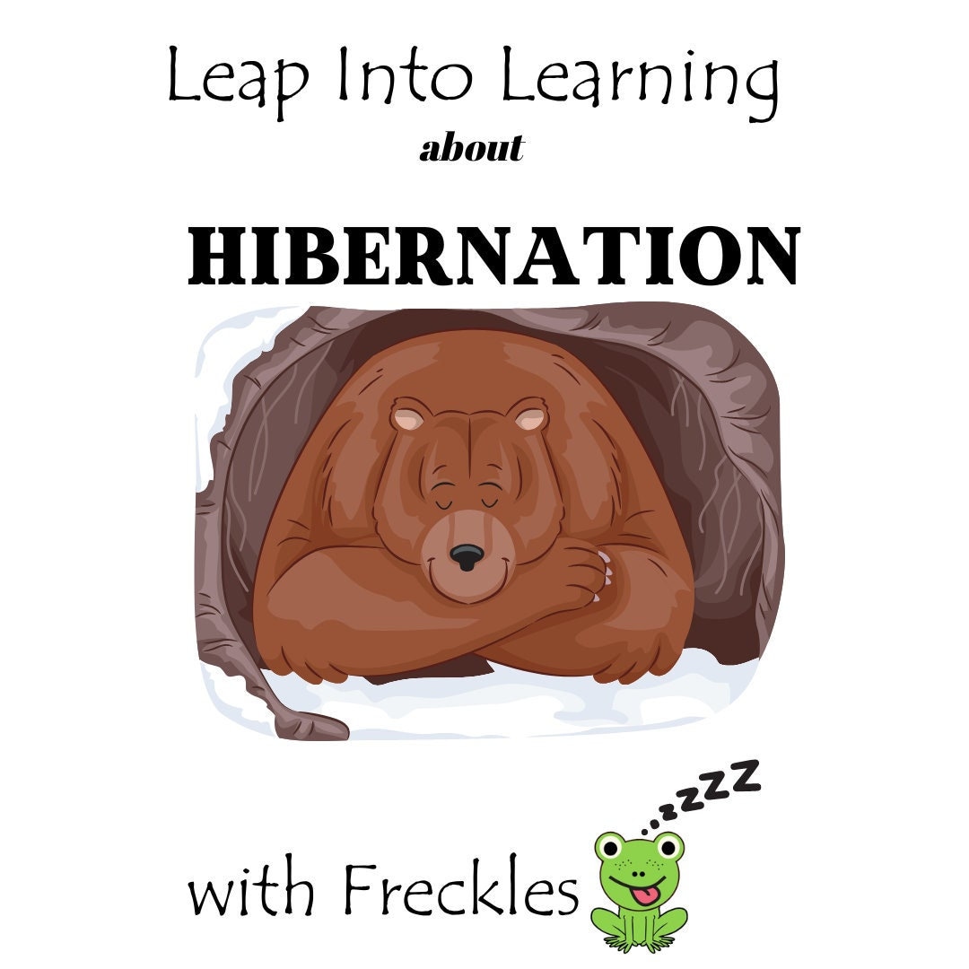Hibernation Themed Learning Packet - Etsy