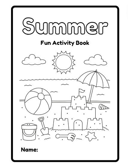 Summer Activities for Kids, Printable Bundle, Games, Coloring Pages ...