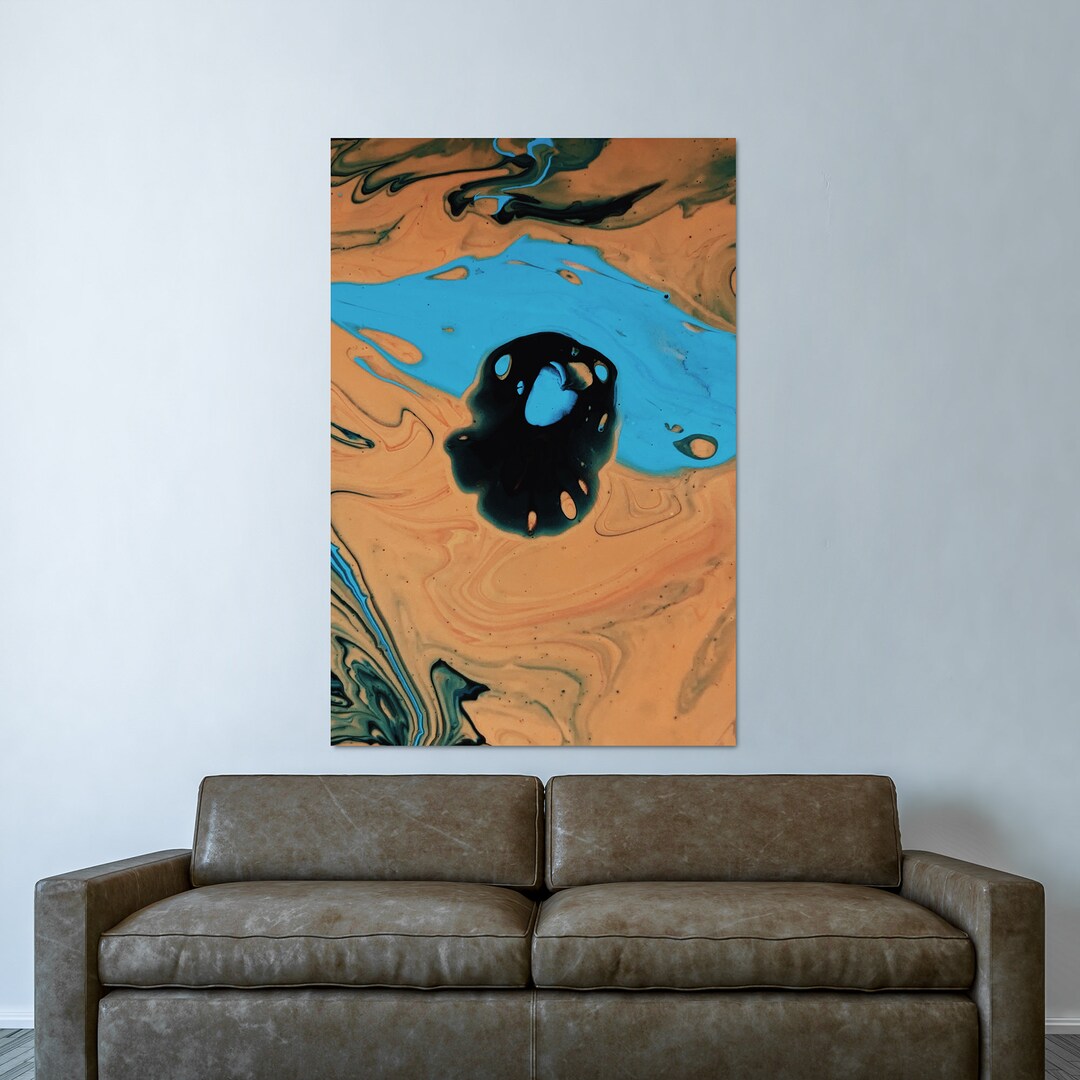 Void Abstract Oil Painting Canvas Wall Art 100% Hand Painted NOT PRINT ...