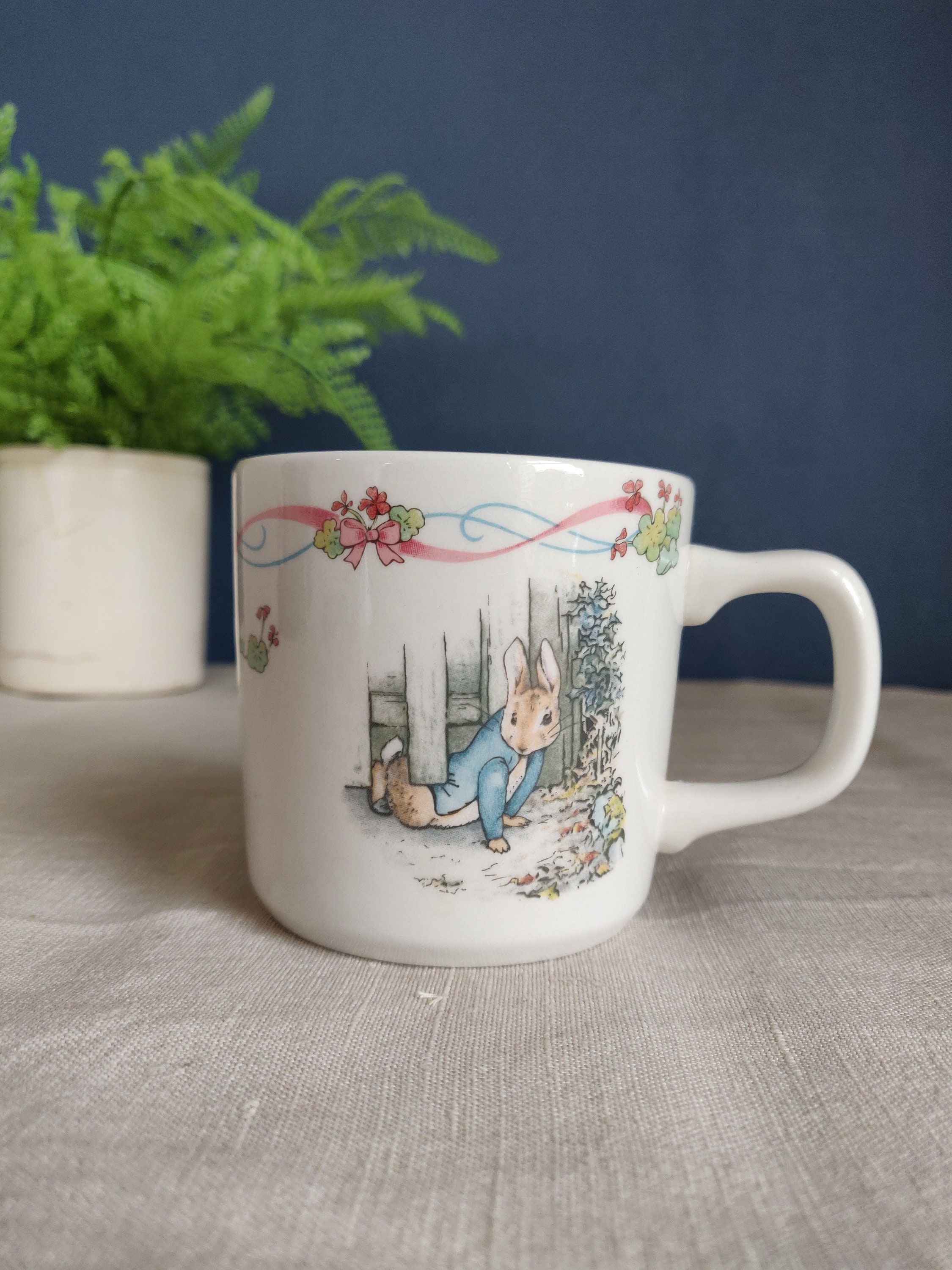 Vintage Wedgwood Peter Rabbit Christening Mug / Children's Mug - Etsy