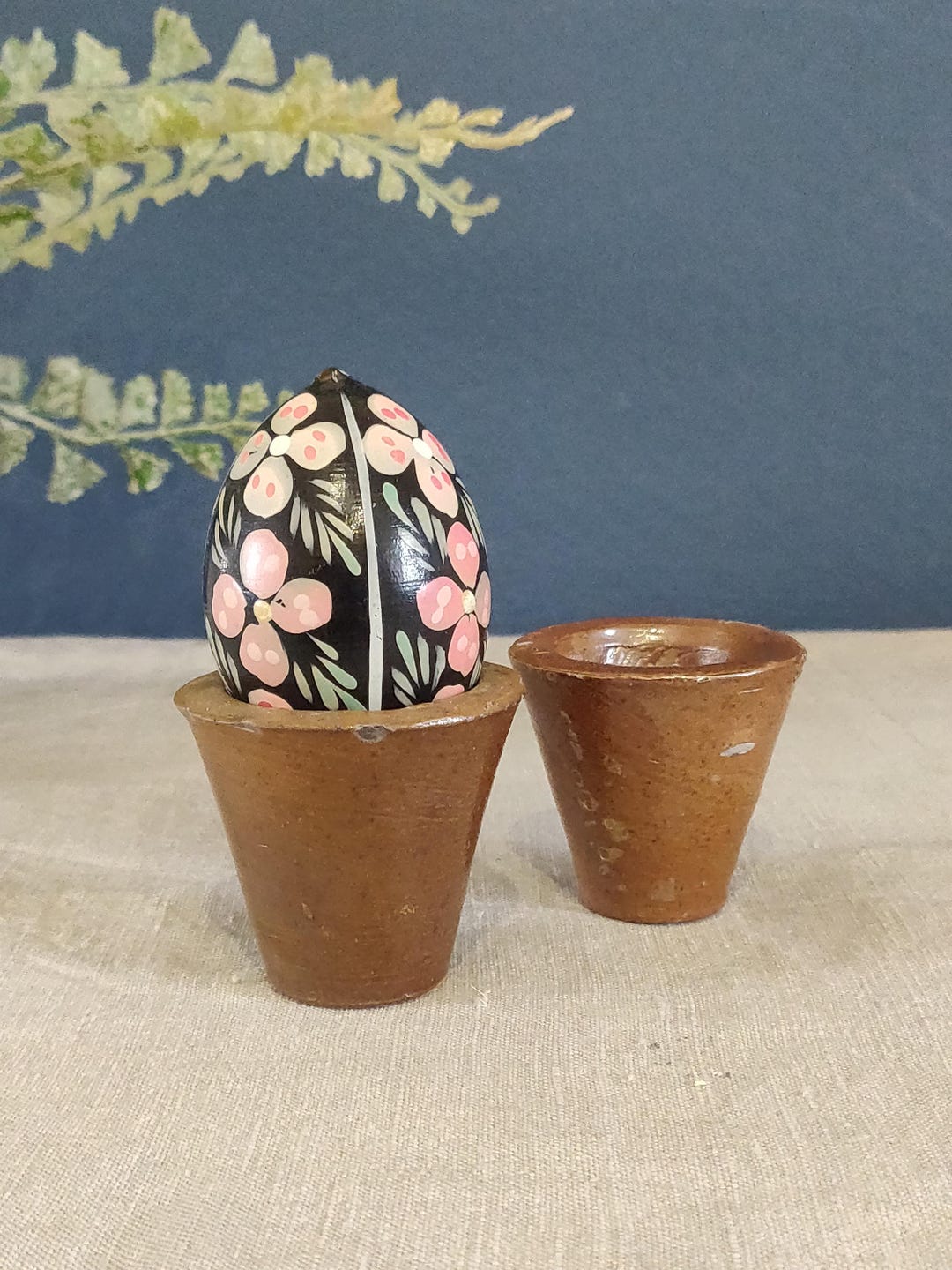 Pair of Antique Conical Stoneware Egg Cups / Ink Wells - Etsy