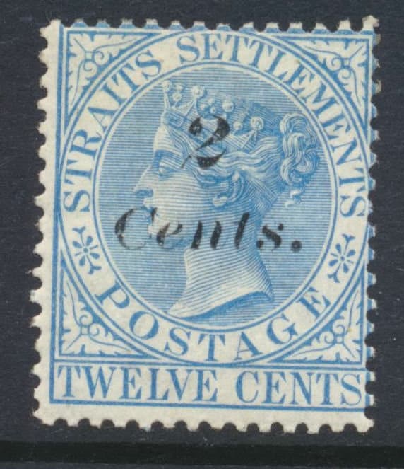 Malaysia Straits Settlements Stamp 1883 2c on 12c Mint SG62 Cat 475 - Etsy