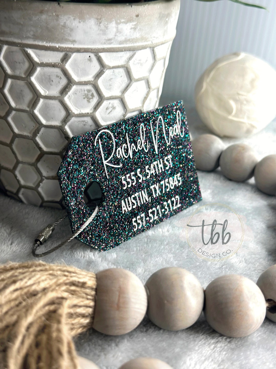 Galaxy Glitter Luggage Tag - Luggage Tag - Cute Luggage Tag - Tag ...