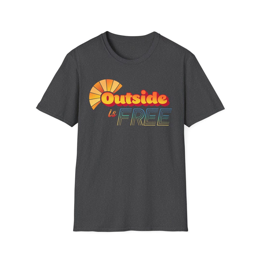 Outside is Free Soft Retro T-shirt - Etsy