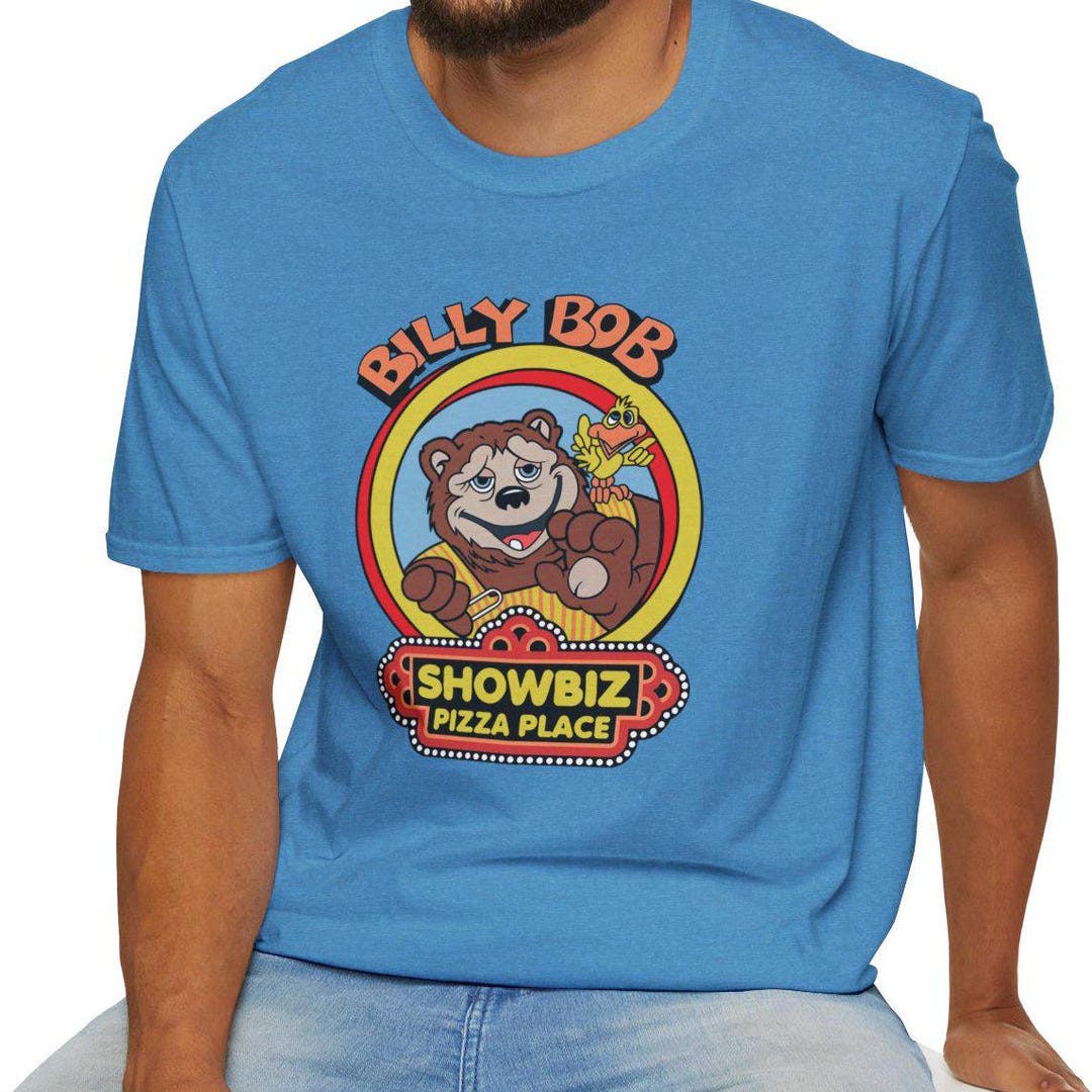 Retro Billy Bob Showbiz Pizza Tee - 80s Nostalgia Unisex T-shirt - Etsy