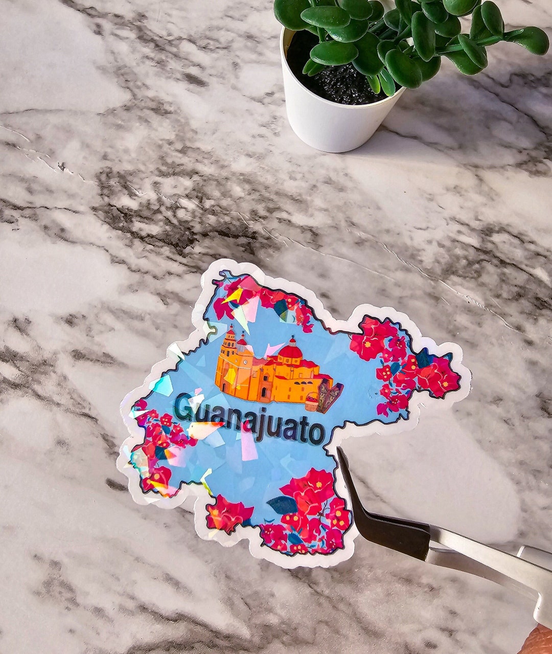 Guanajuato Mexico State Sticker, Spanish Resistant Vynil Sticker for ...