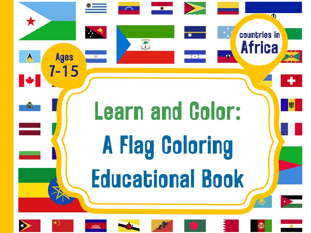 African Country Flags Coloring Pages | Printable PDF With Fun Facts ...