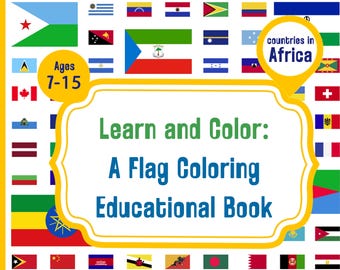African Country Flags Coloring Pages | Printable PDF With Fun Facts ...