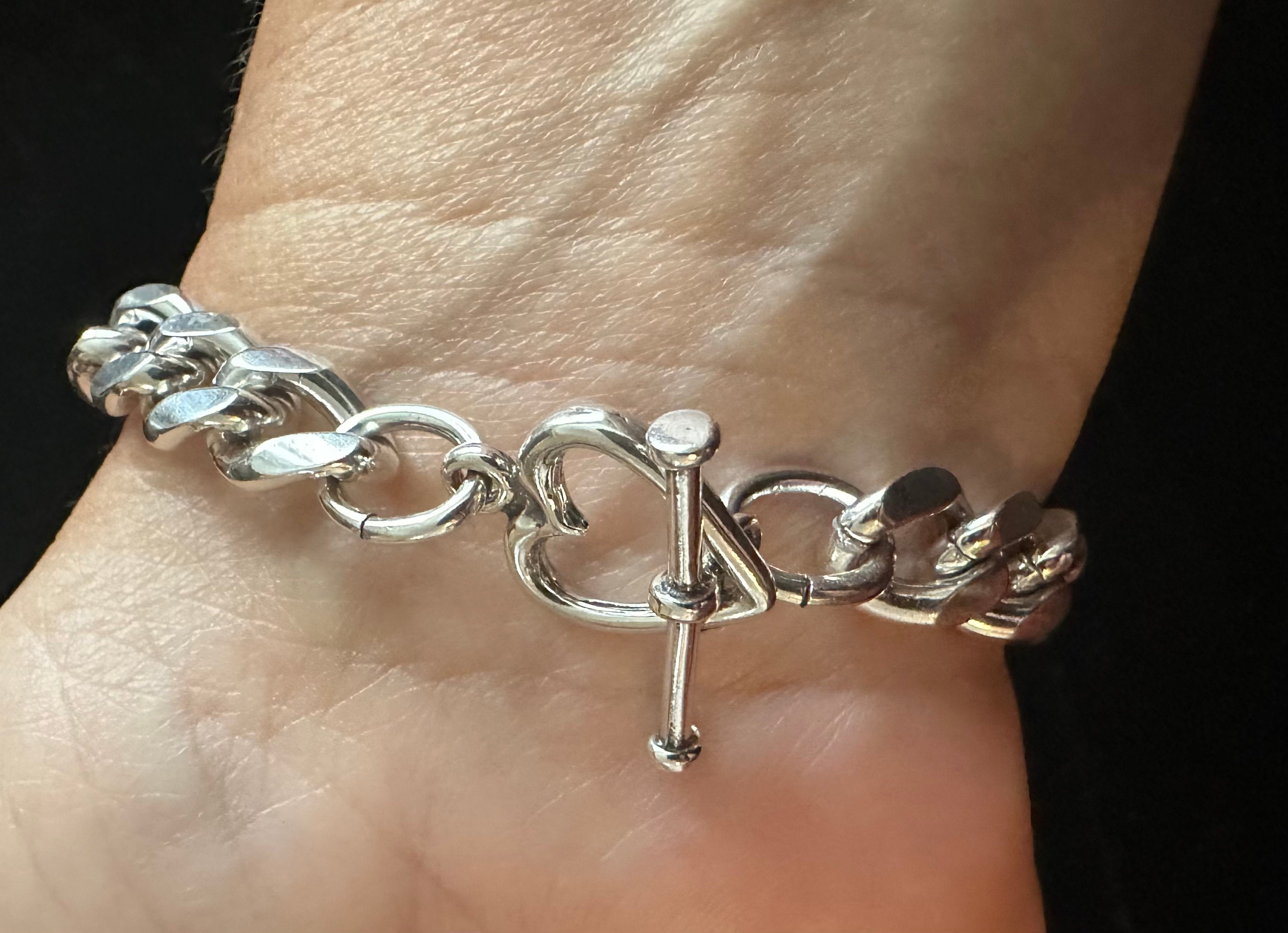 1111 Sterling ID Bracelet Copper Mixed Metals - Etsy