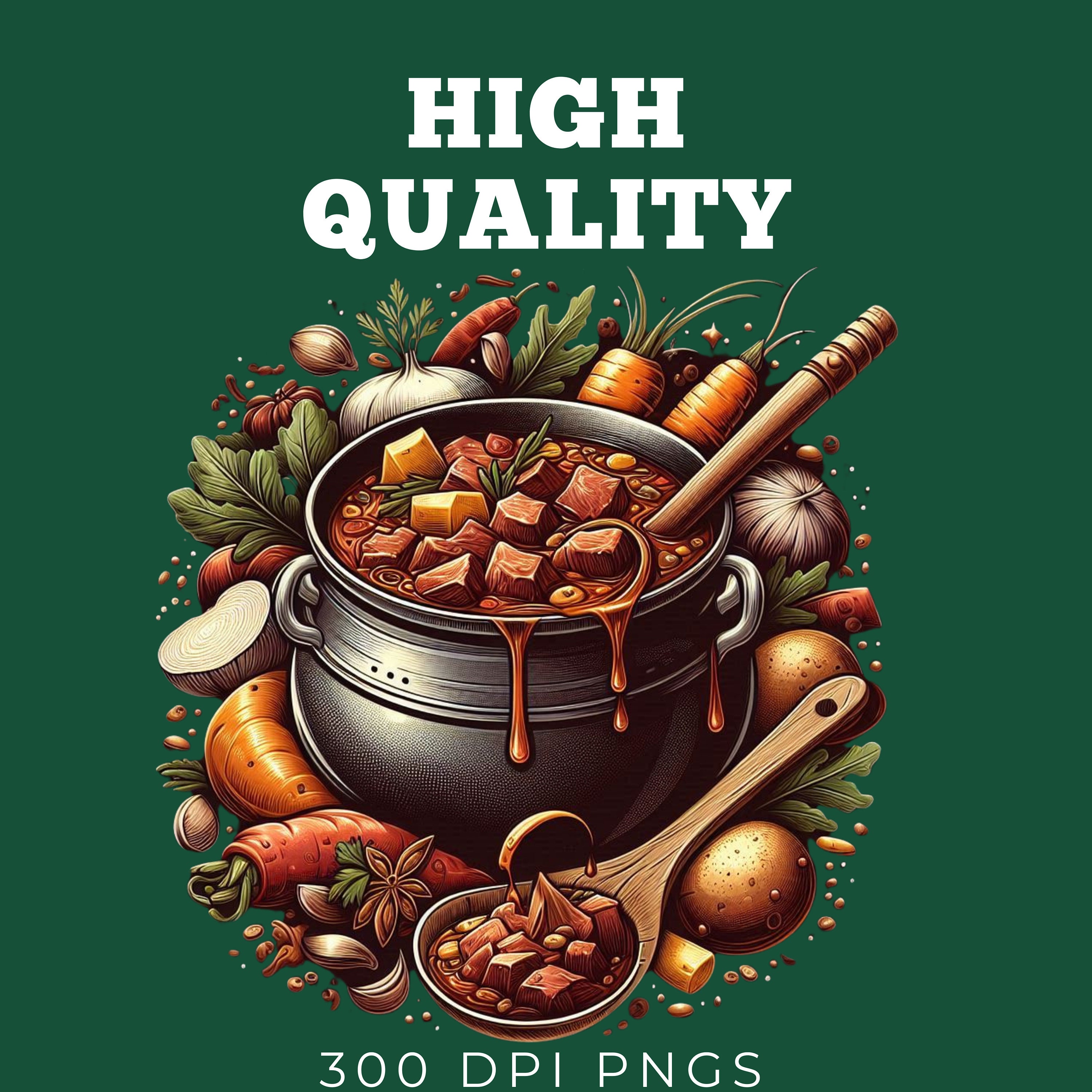 Traditional South African Potjiekos Clipart Bundle | 8 PNG Images ...