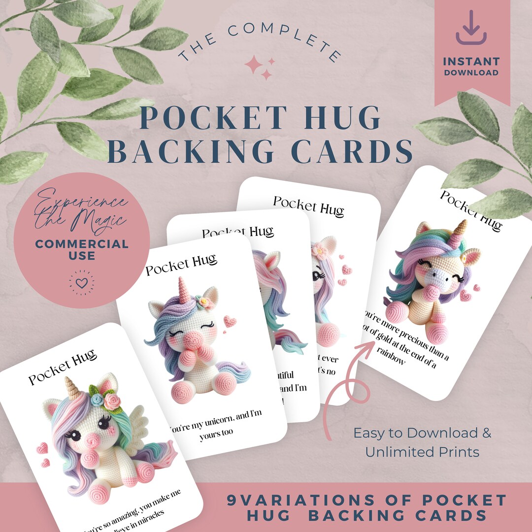 DIY Pocket Hug Tags - Printable Card Template - Great for Handmade ...