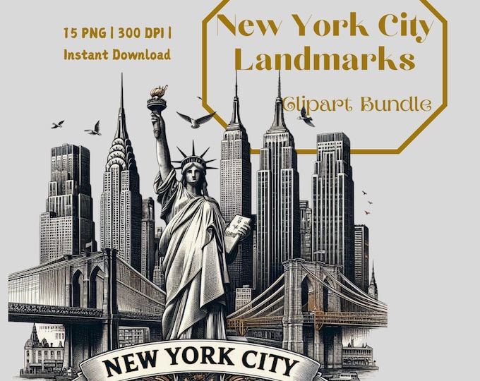 New York City Clipart, Nyc Clipart, New York Travel Clip Art, New York ...