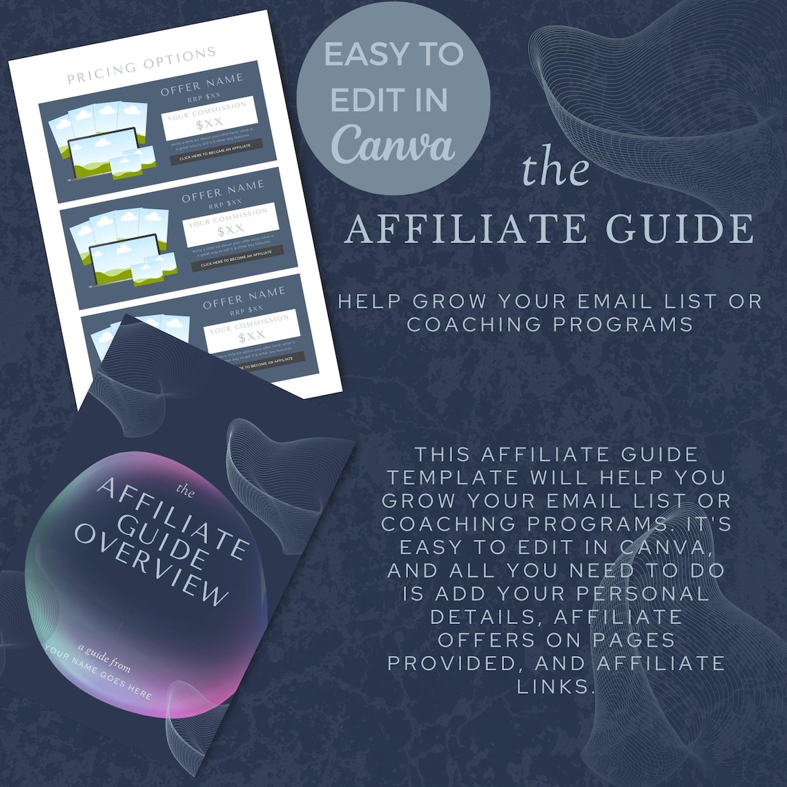 Affiliate Guide Canva Template, Affiliate Welcome Affiliate Marketing ...