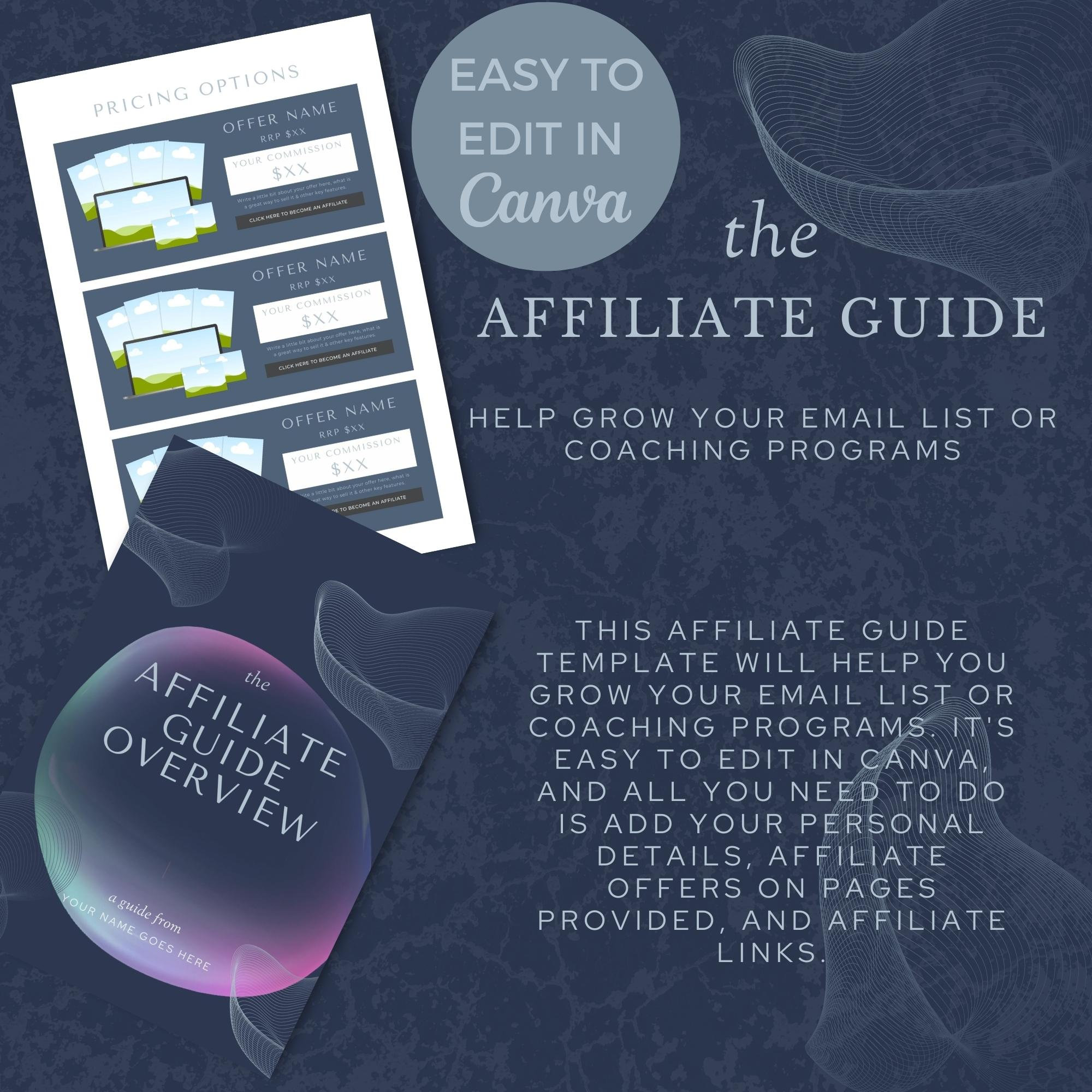 Affiliate Guide Canva Template, Affiliate Welcome Affiliate Marketing ...