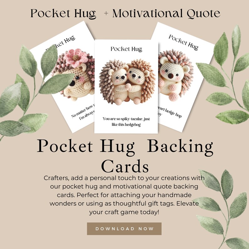 Pocket Hug Card Happy Hedgehuggers - Pocket Hug Backing Cards With ...