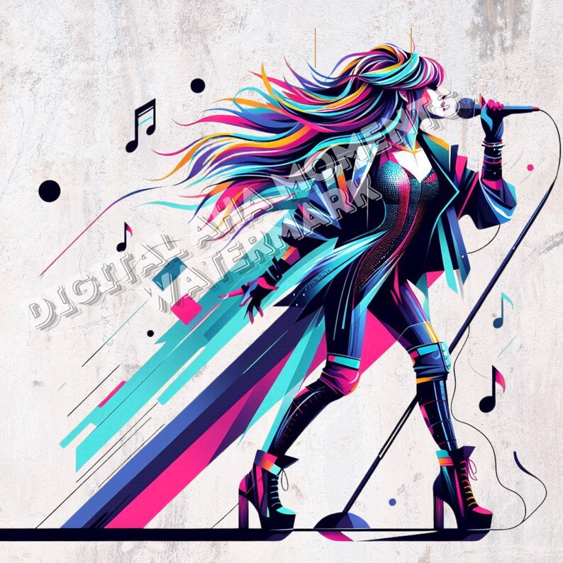 Pop Star Vector PNG | Trendy Singer Clipart | Music Icon Illustration ...