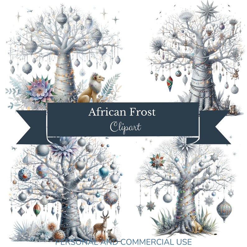 South African Christmas PNG | Baobab Tree Clipart | African Ornament ...