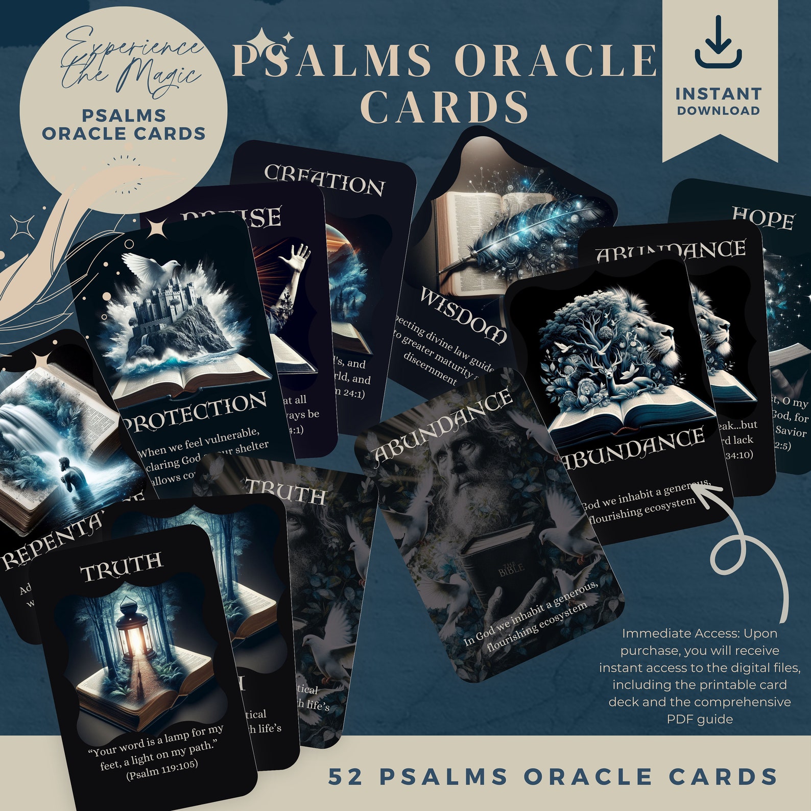 Psalms Oracle Cards: Wisdom and Solace From Ancient Hymns - Digital ...