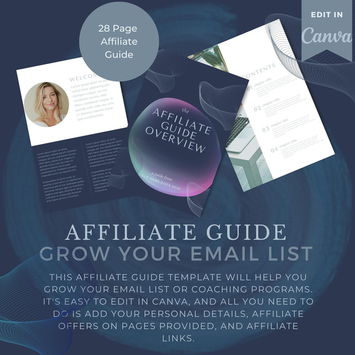 Affiliate Guide Canva Template, Affiliate Welcome Affiliate Marketing ...