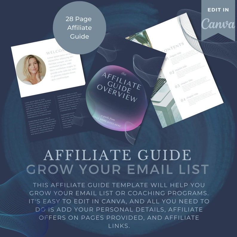 Affiliate Guide Canva Template, Affiliate Welcome Affiliate Marketing ...