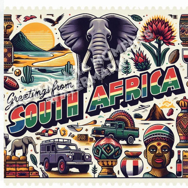 African Postcards - Etsy