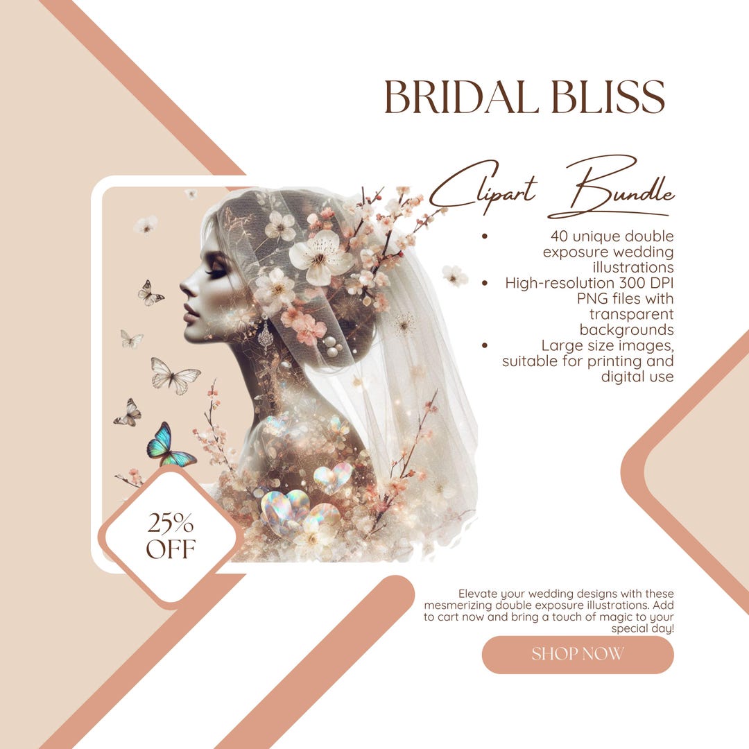 Wedding Double Exposure PNG Bride Portrait Chapel Clipart Pearlescent ...