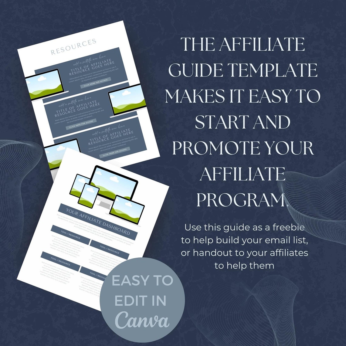 Affiliate Guide Canva Template, Affiliate Welcome Affiliate Marketing ...