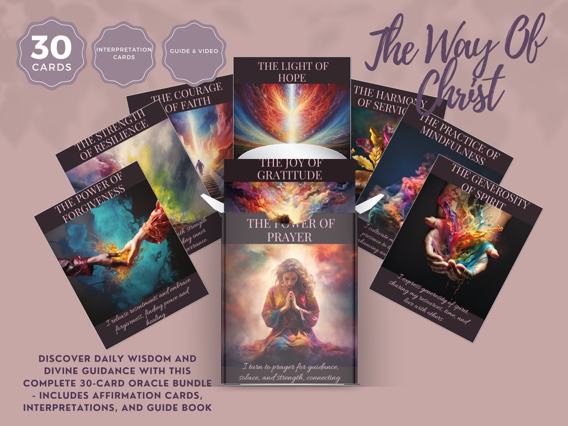 Oracle Cards the Way of Christ Oracle: Embark on a Transformative ...