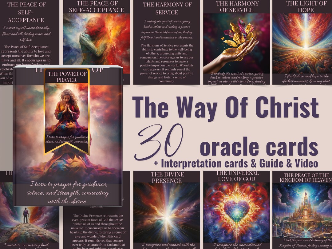 Oracle Cards the Way of Christ Oracle: Embark on a Transformative ...