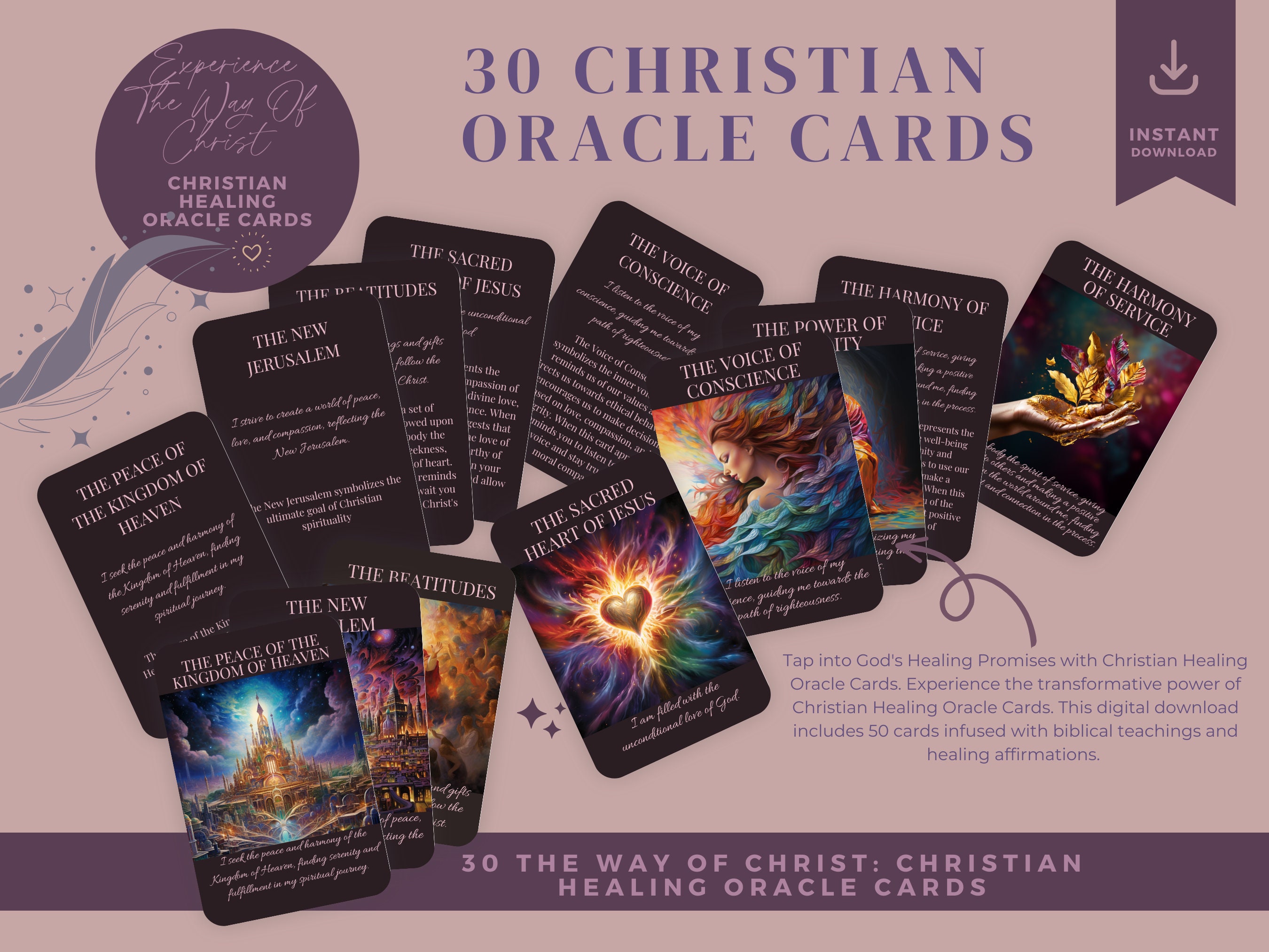 Oracle Cards the Way of Christ Oracle: Embark on a Transformative ...
