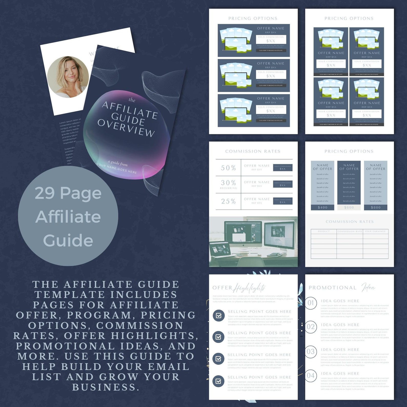 Affiliate Guide Canva Template, Affiliate Welcome Affiliate Marketing ...