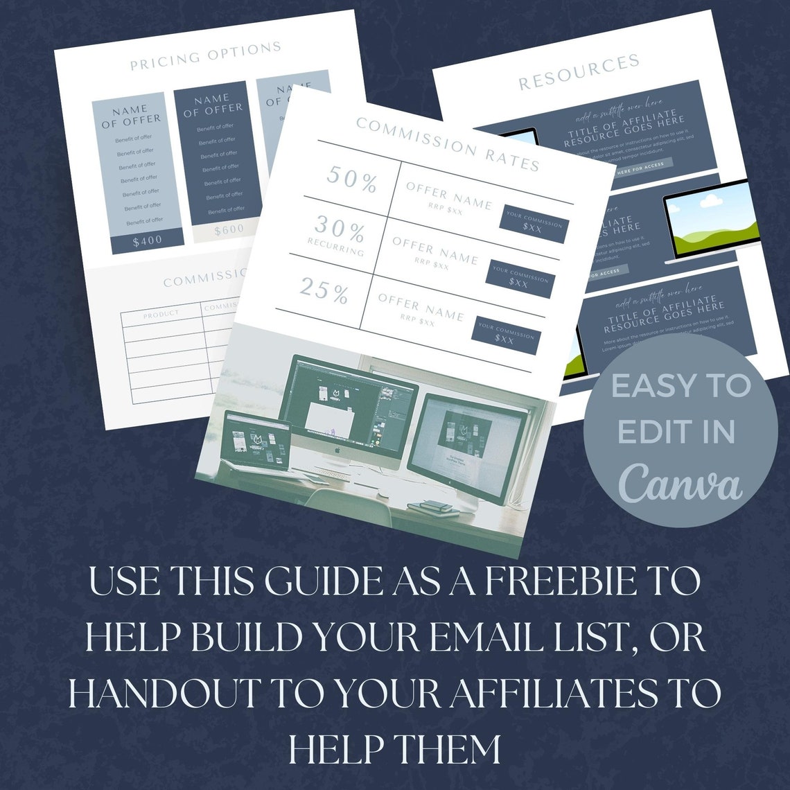 Affiliate Guide Canva Template, Affiliate Welcome Affiliate Marketing ...