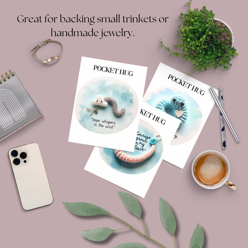 Pocket Hug Card Affirmations Backing Cards Bundle - 9 Unique Designs ...