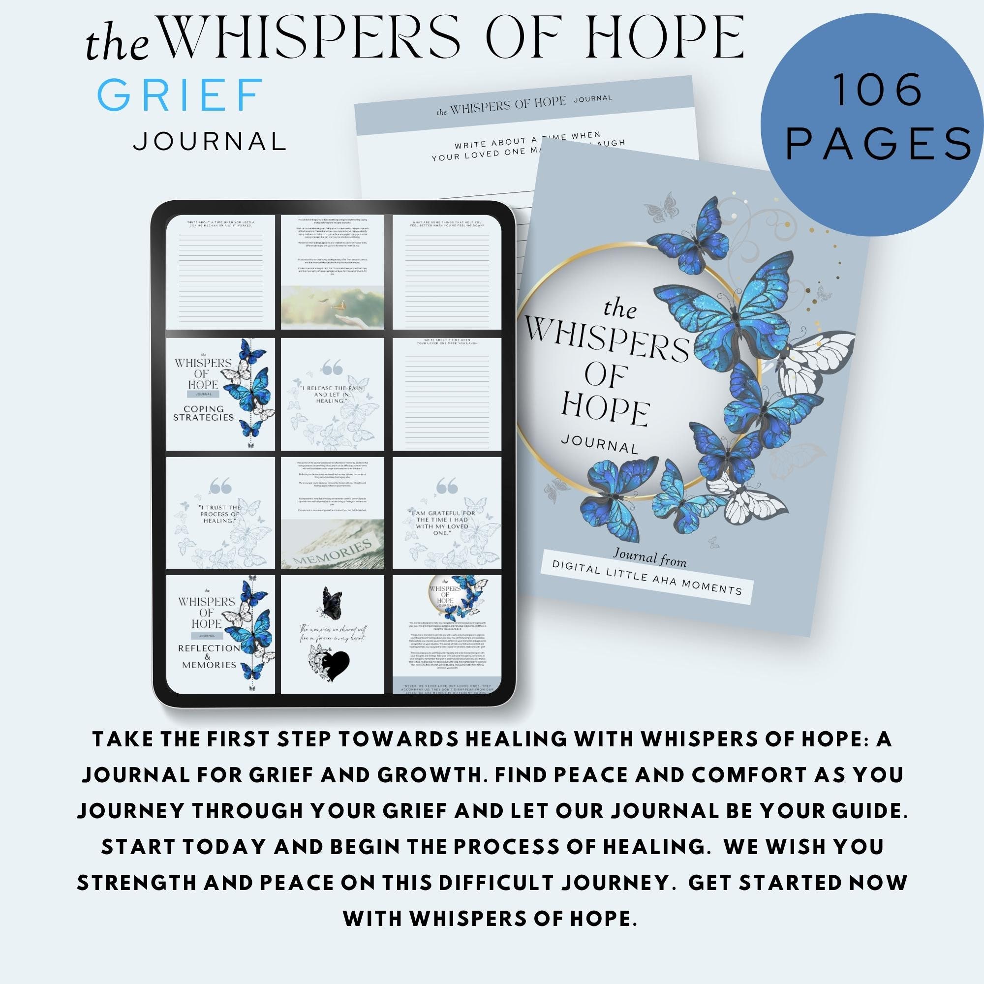 Grief Therapy Journal INSTANT DOWNLOAD Coping With Loss - Etsy