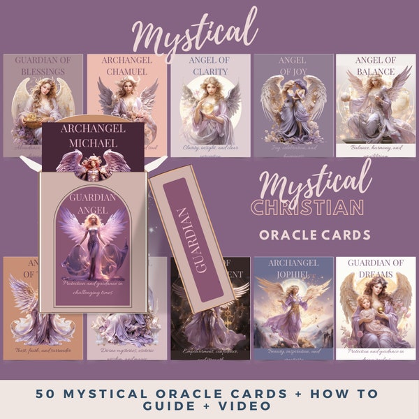 Oracle Card Deck Template - Etsy