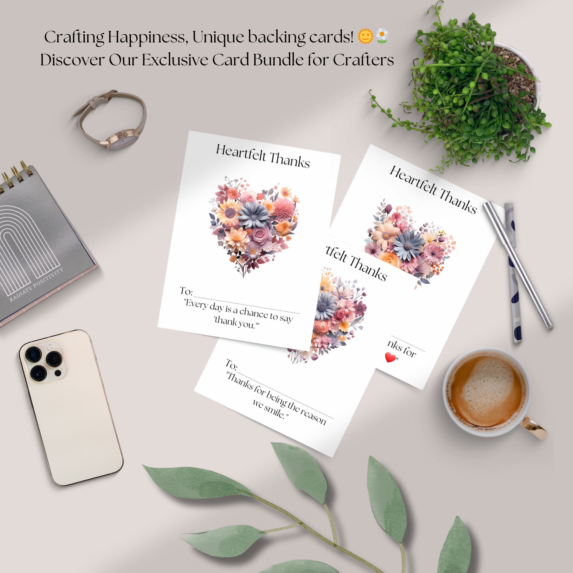 Pocket Hug Cards Printable Heartfelt Thanks Backing Cards Gratitude ...