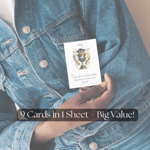 Black & Gold Graduation Pocket Hug Cards – 9 Printable Designs ...