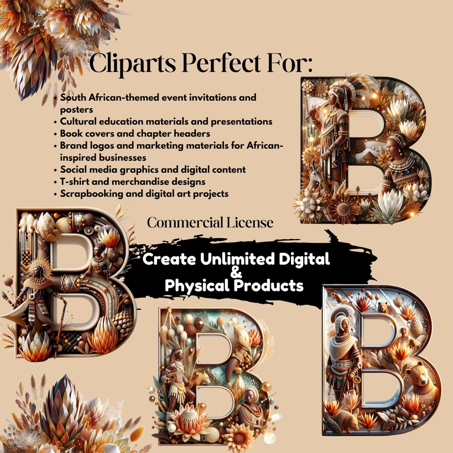 South African 3D Letter PNG | Zulu Ndebele Crystal Alphabet | African ...