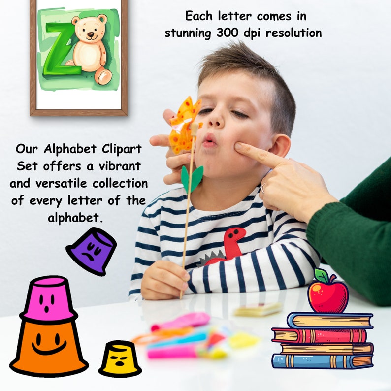 Pastel Teddy Bear Alphabet Clipart: Whimsy ABC Delight Bundle Instant ...