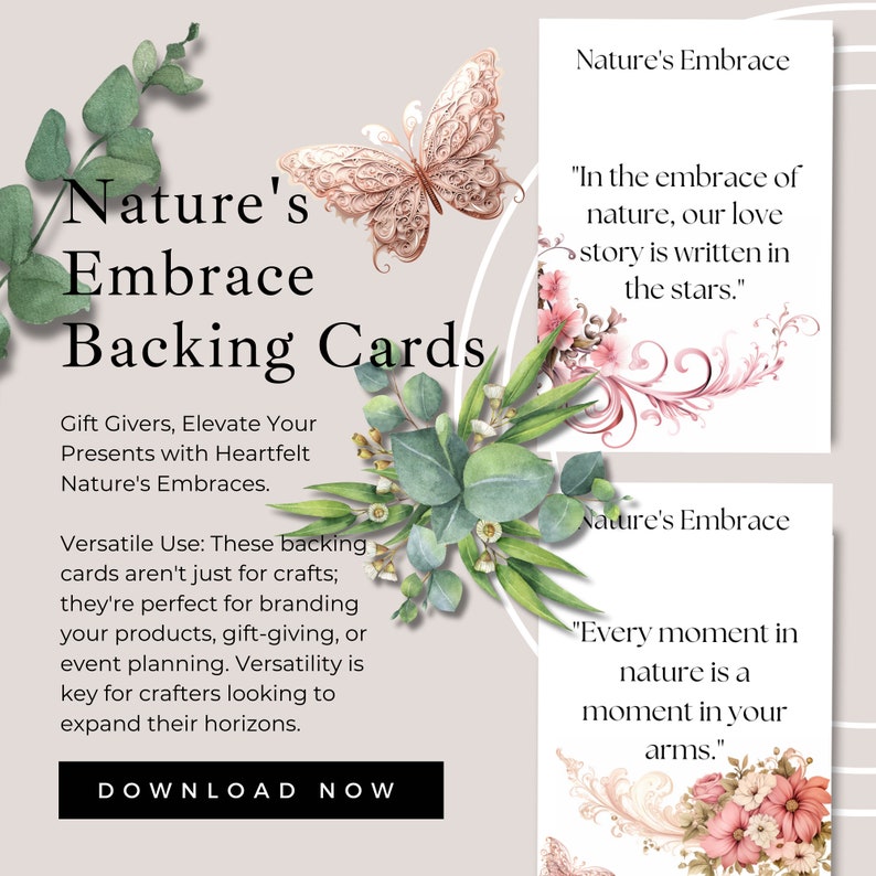 Backing Cards, Printable Templates for Small Business, Custom Display ...