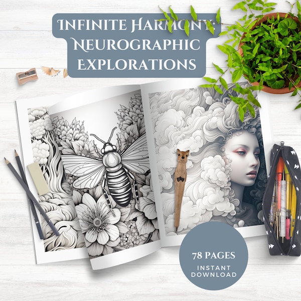 Neurographic Coloring - Etsy