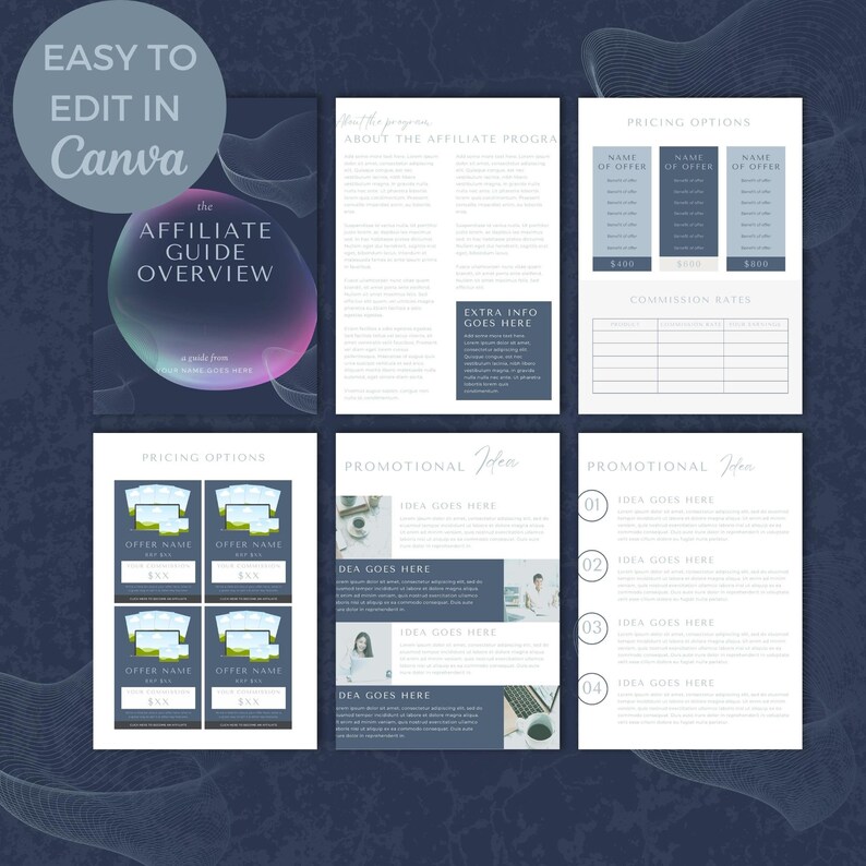 Affiliate Guide Canva Template, Affiliate Welcome Affiliate Marketing ...