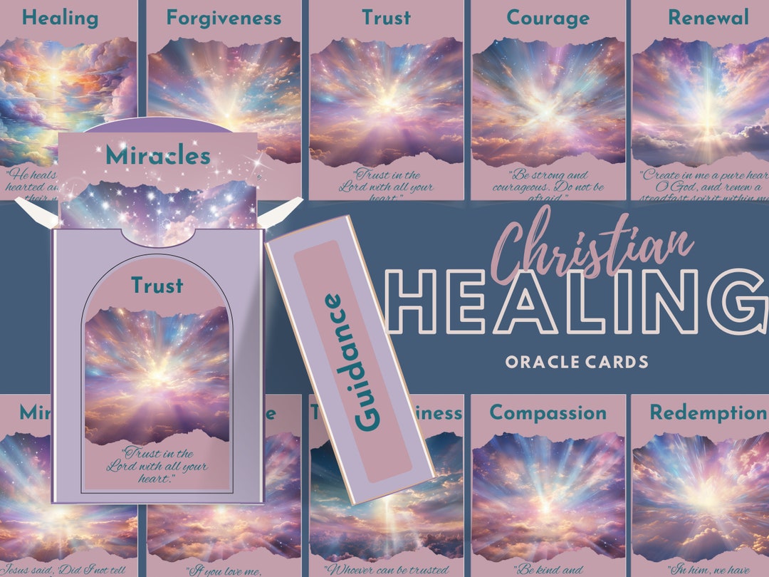 Christian Healing Oracle Cards: Spiritual Guidance (digital Download ...