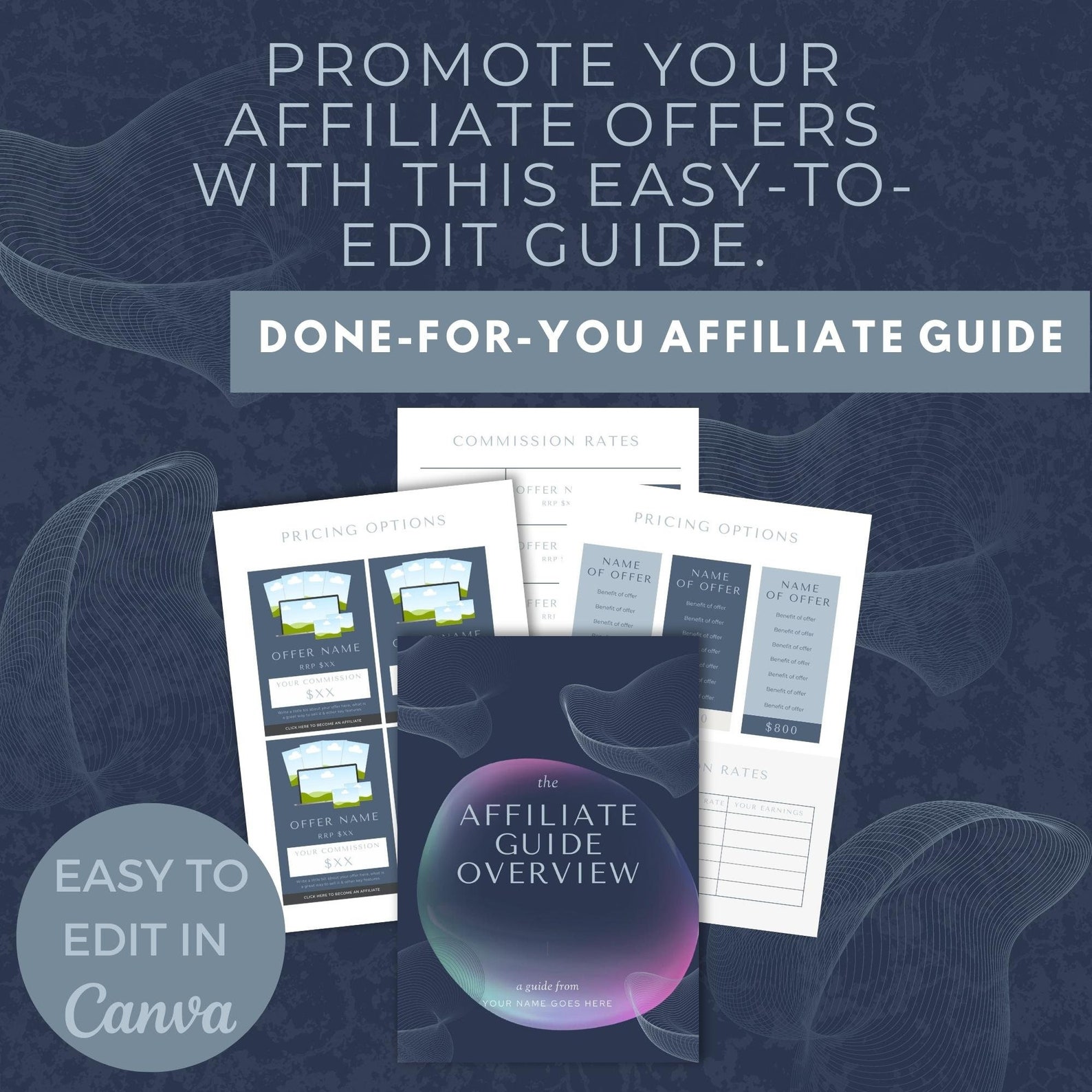 Affiliate Guide Canva Template, Affiliate Welcome Affiliate Marketing Canva Template Bundle ...